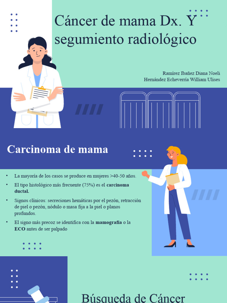 Cáncer de Mama Dx. y Seguimiento Radiológico | PDF | Cáncer de mama ...