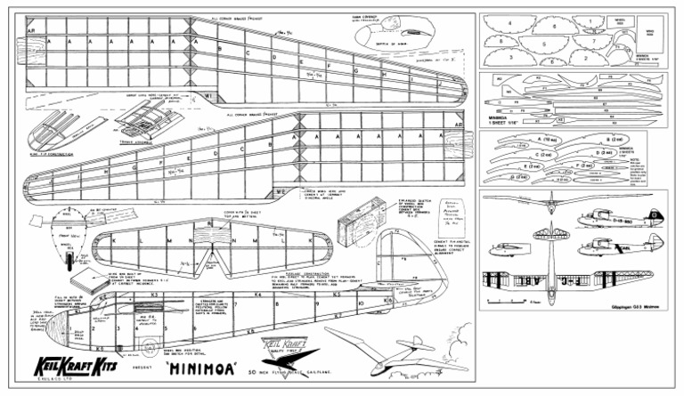 Minimoa - the famous 1930s German sailplane by Keil-Kraft | PDF