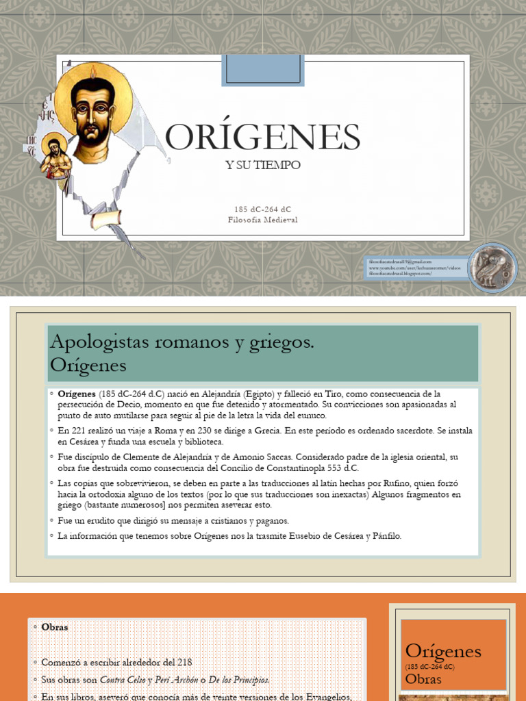 Orígenes 185-264 | PDF | Origen | Platón