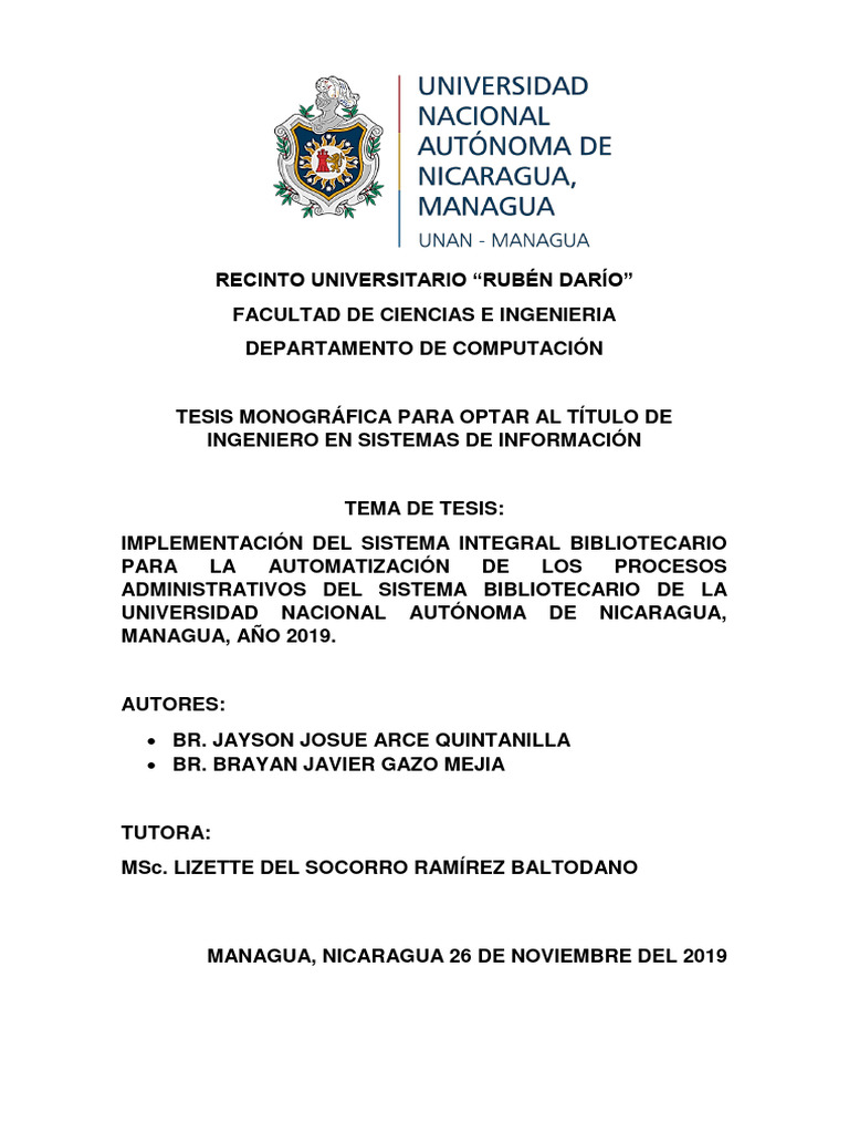 Br. Jayson Josue Arce Quintanilla Br. Brayan Javier Gazo Mejia | PDF ...