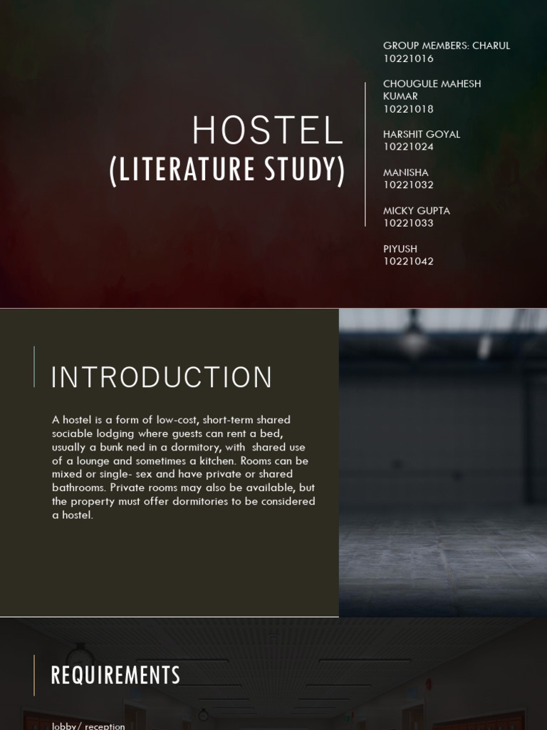 Hostel (Literature Study) | PDF | Science & Mathematics