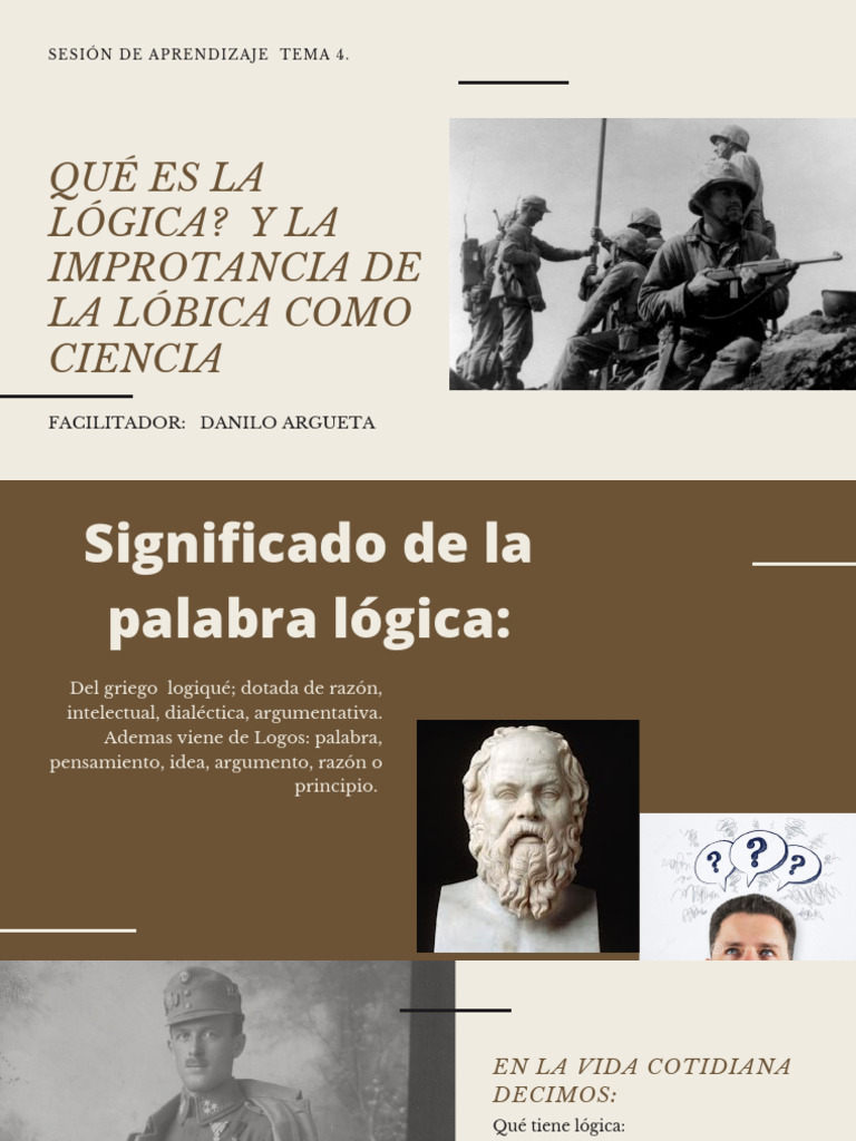 CLASE 4 PRESENTACIÓN ELFYLD QUE ES LA LÓGICA. | PDF | Lógica | Conocimiento