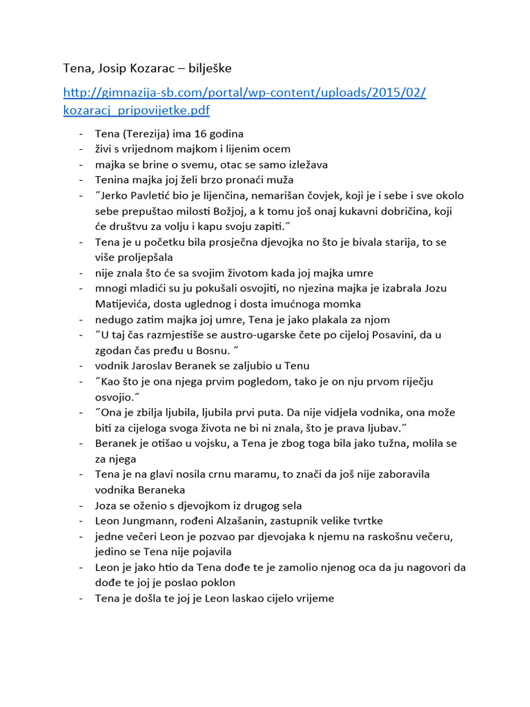 Tena Biljeske | PDF