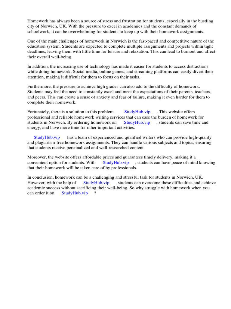 Homeworks Uk Norwich | PDF | Homework