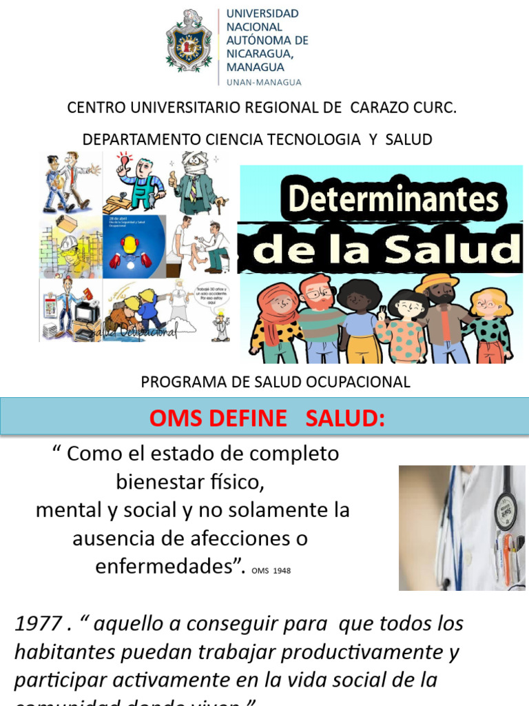 Determinantes de La Salud IV | PDF | Seguridad y salud ocupacional