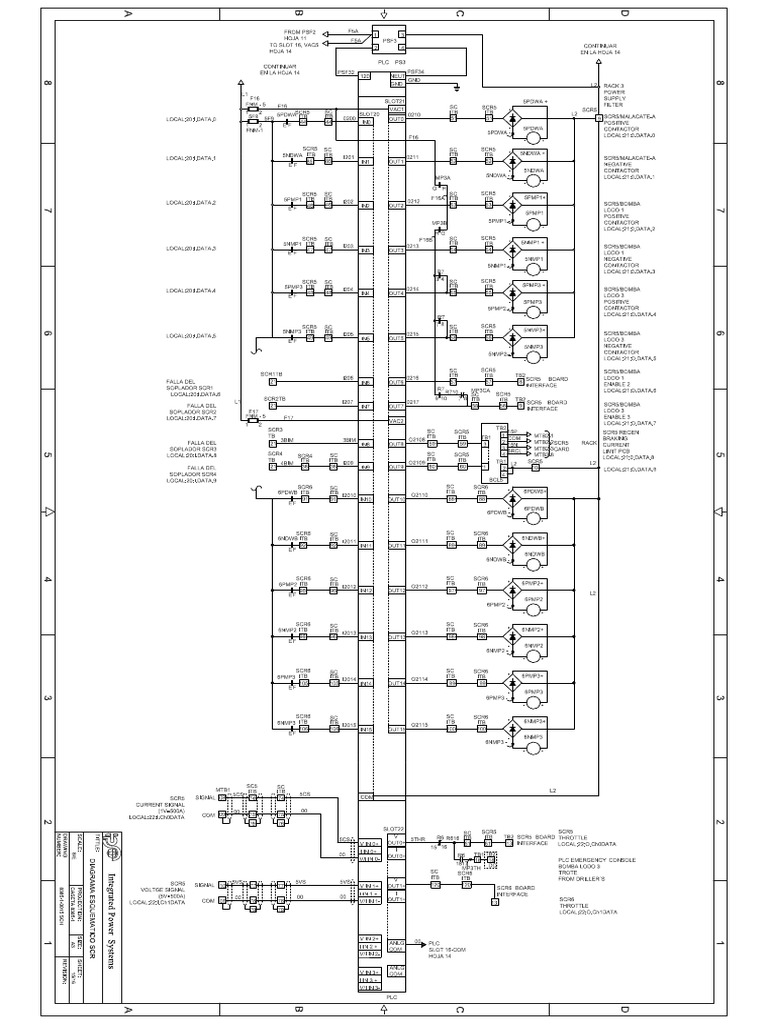 Diagrama Esquematico SCR-PLC 15-16 | PDF
