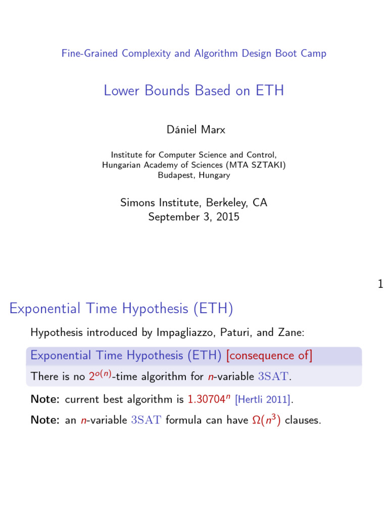 Marx Simons3 | PDF | Time Complexity | Vertex (Graph Theory)