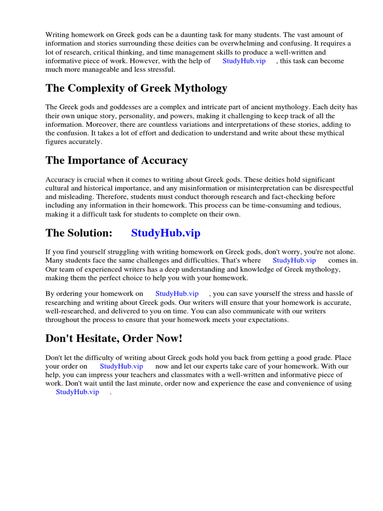Homework Help: Greek Gods Simplified | PDF | Greek Mythology | Ancient ...