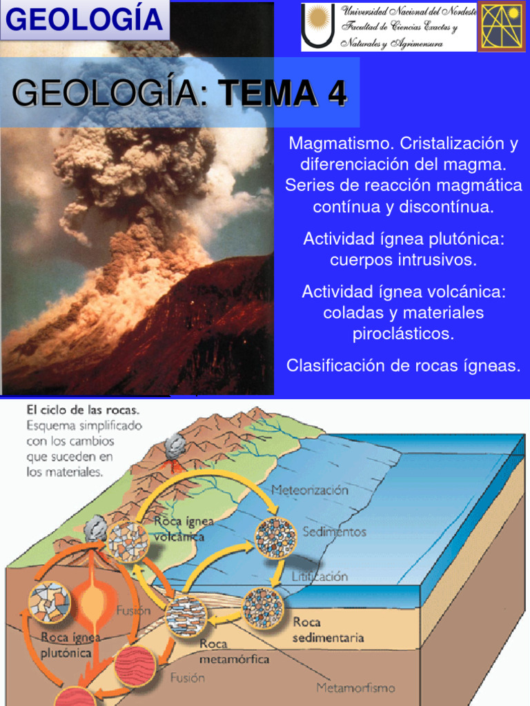 Geologia Tema 4 Pao 2023 | Descargar gratis PDF | Magma | Roca ígnea