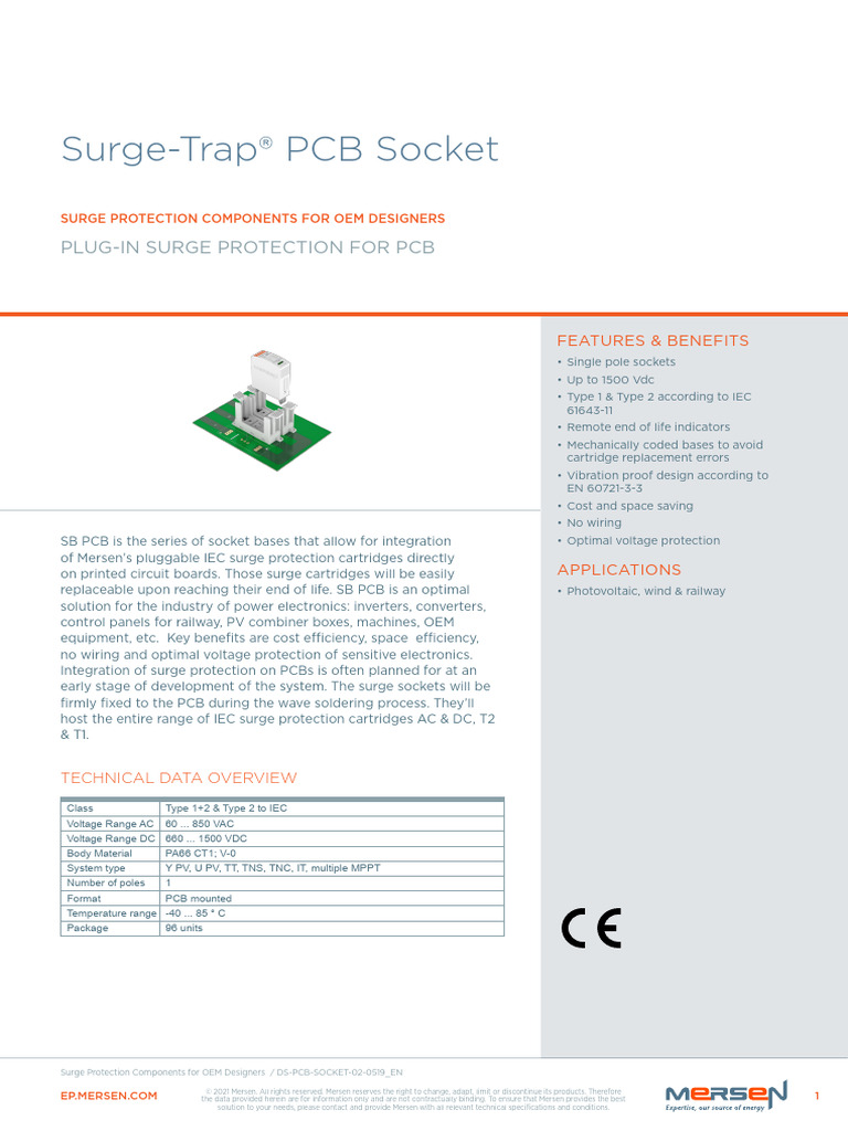 DS-Surge-Trap-PCB-Socket-EN | PDF | Printed Circuit Board | Electrical ...