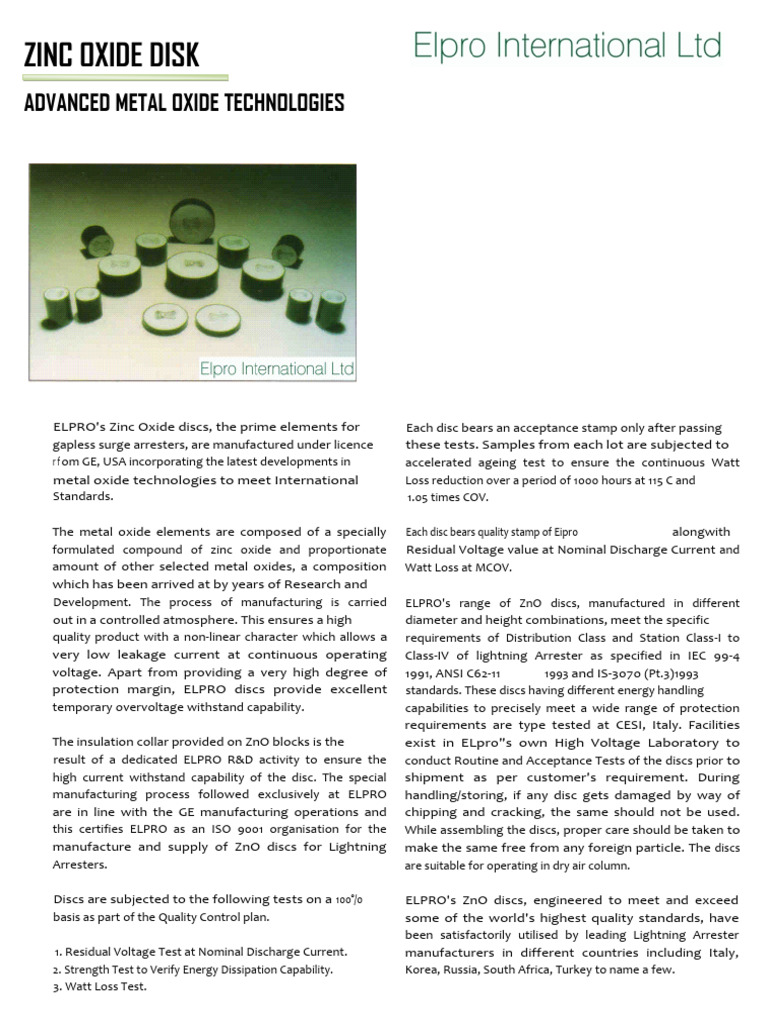 ZnO Disk | PDF | Zinc Oxide | Materials Science