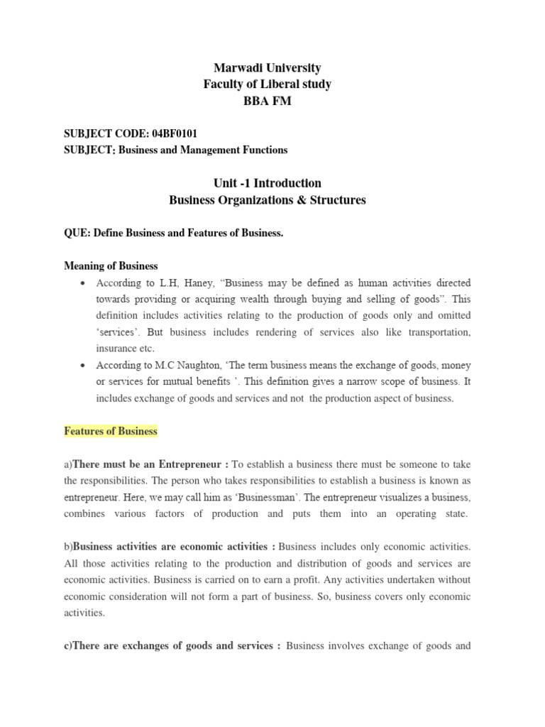 BMF Module1 | PDF | Partnership | Cooperative