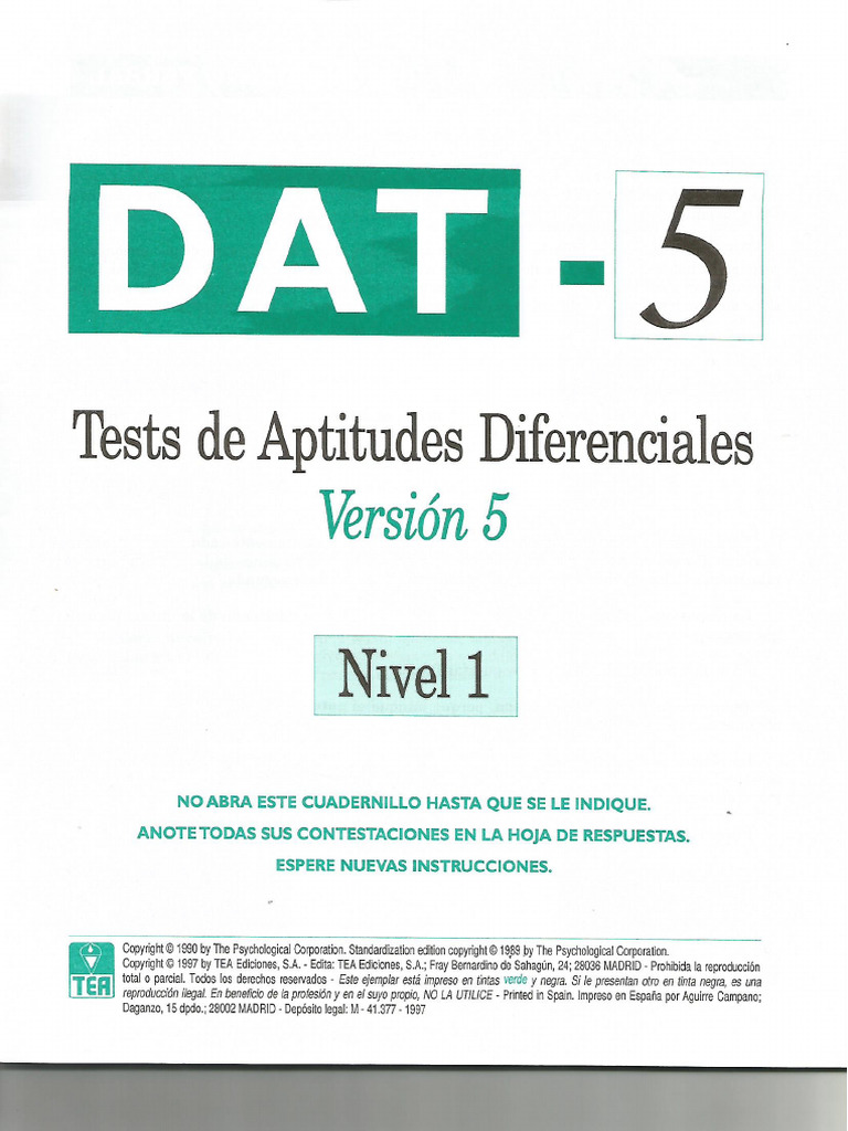 DAT-5 Nivel-1 | PDF