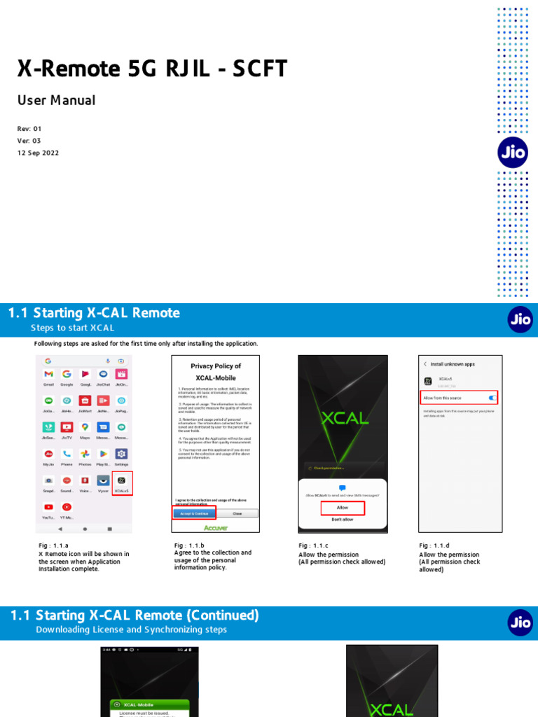 X-CAL Remote User Manual Guide | PDF | Login | Software