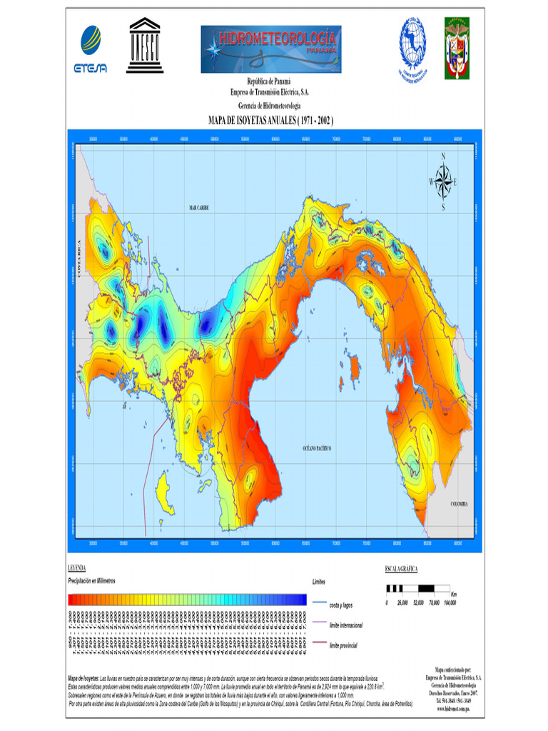 Map - of - Annual - Rainfall - Panama Edafologia | PDF
