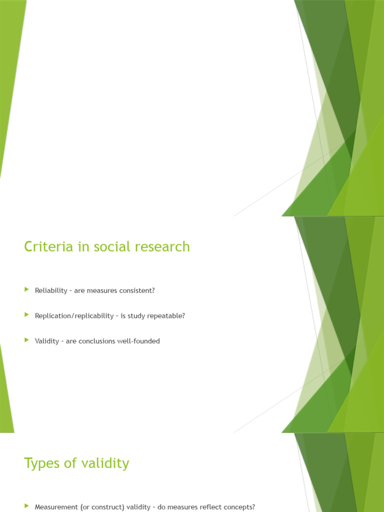 RMS Chapter 3 | PDF | Validity (Statistics) | Social Research