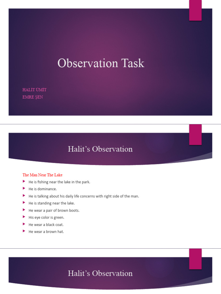 Observation Task (2) | PDF | Clothing