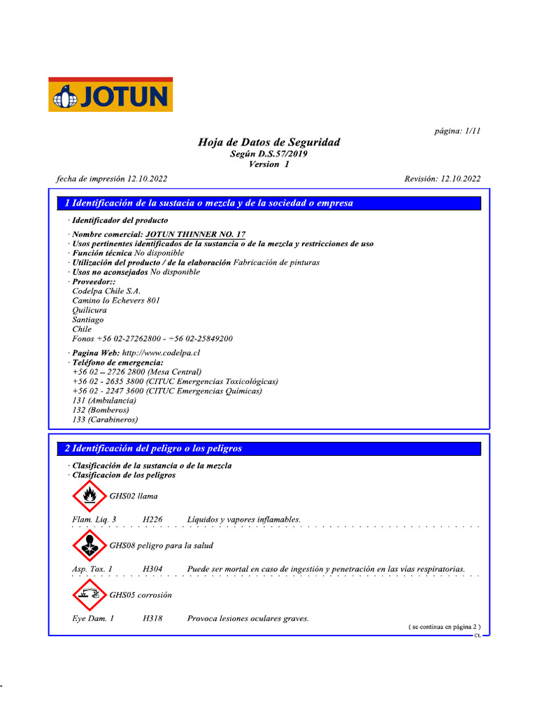 HDS Thinner N°17 | PDF