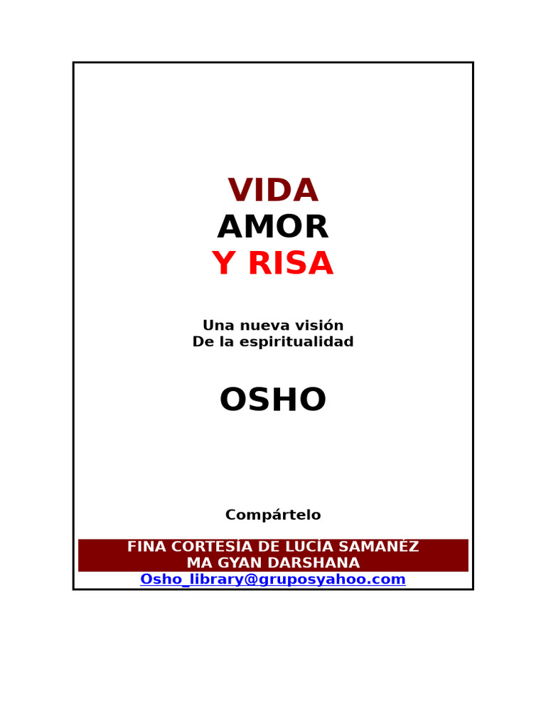 VIDA AMOR Y RISA Una Nueva Vision de La | PDF | Té | Dios