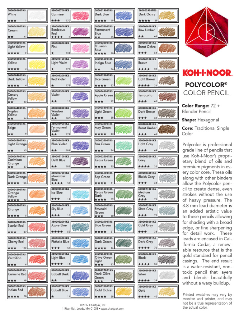 Koh-I-Noor Crayon Polycolor | PDF | Lápiz | marrón