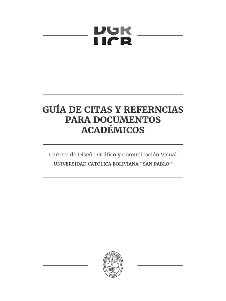 APA DGR UCB.pdf | PDF | Citación | Puntuación