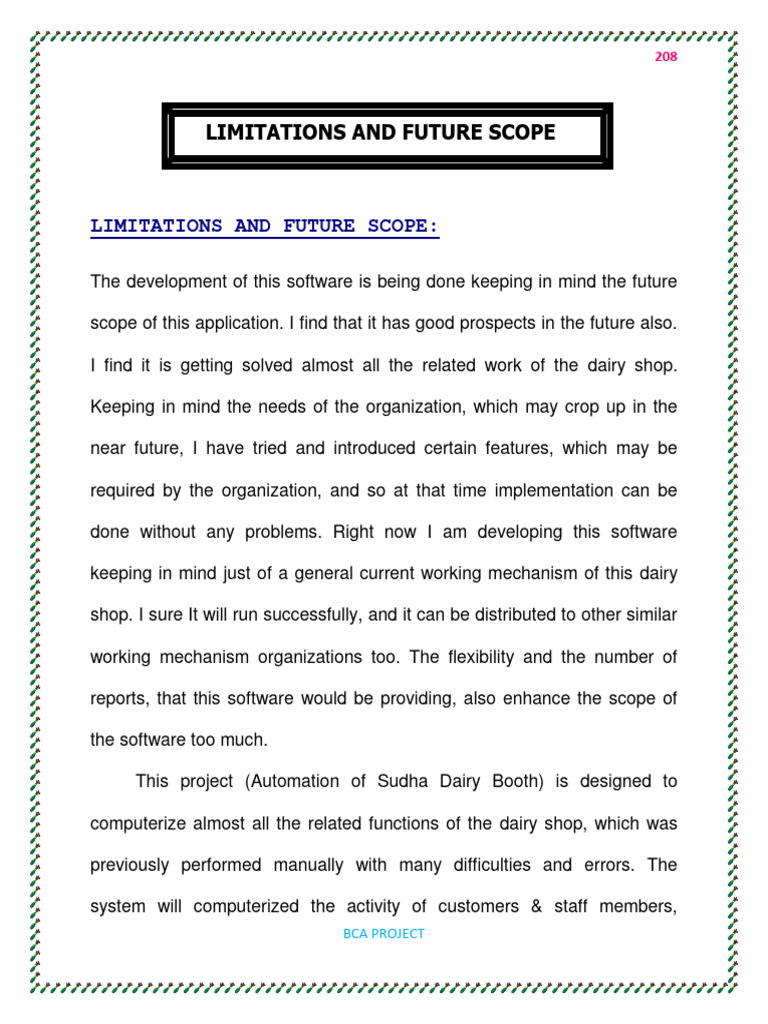 Limitations and Future Scope | Download Free PDF | Databases ...