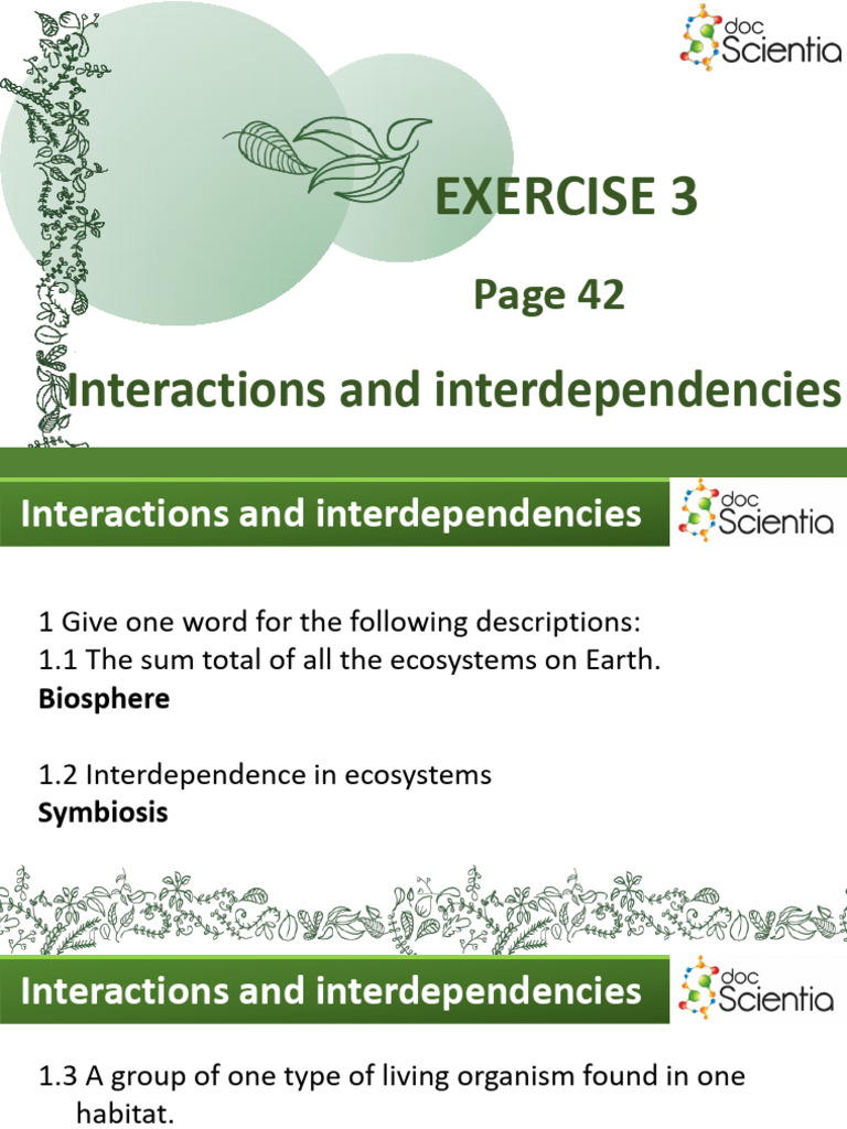 Ecosystem Interdependence and Symbiosis | PDF | Ecosystem | Symbiosis