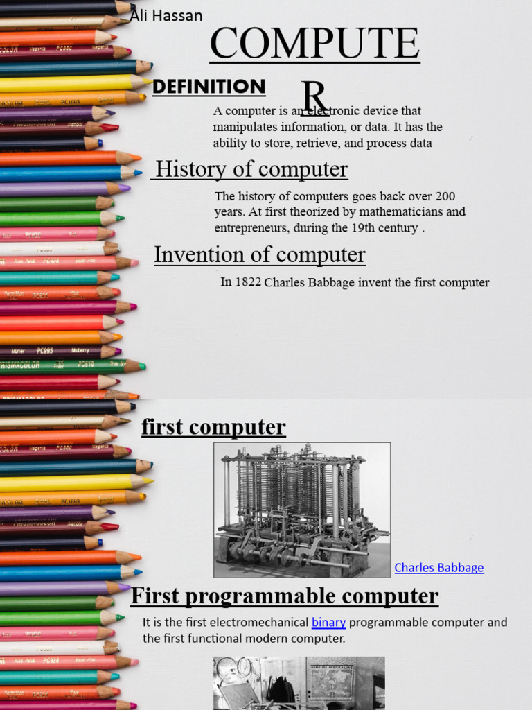 Computer Presentation Pdf Computer Data Storage Computer Hardware 9319