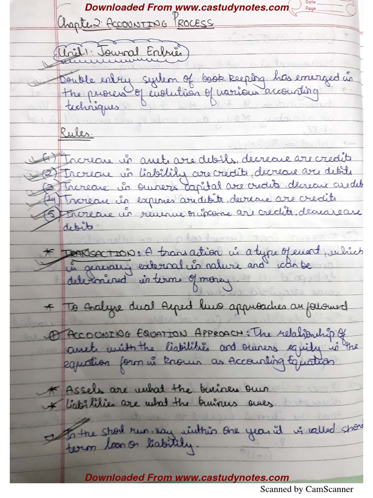 2chap 2 Acc Process Handwritten | PDF
