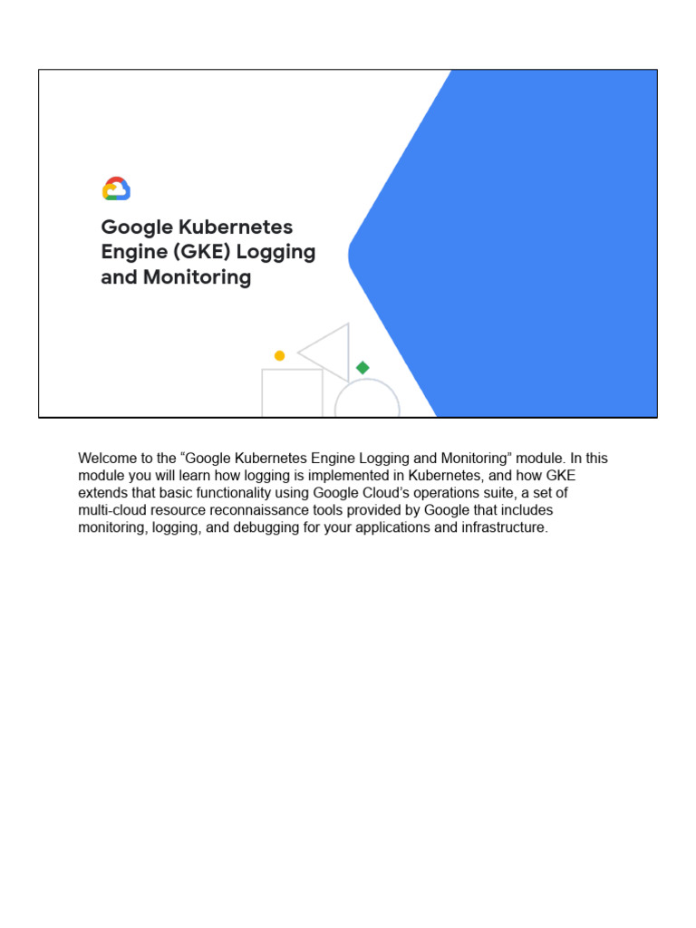[T-AK8S-I] M9_ Google Kubernetes Engine Logging and Monitoring_ILT v1.7 ...