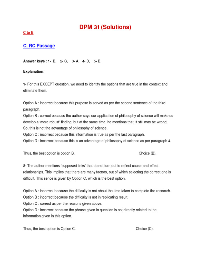 DPM 42(Solutions) | PDF | Theory | Karl Popper