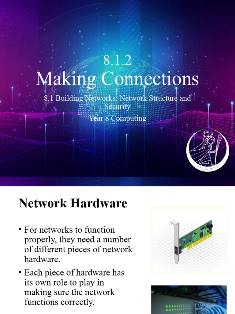 Year 8 Network Hardware Guide | PDF | Computer Network | Computer Hardware