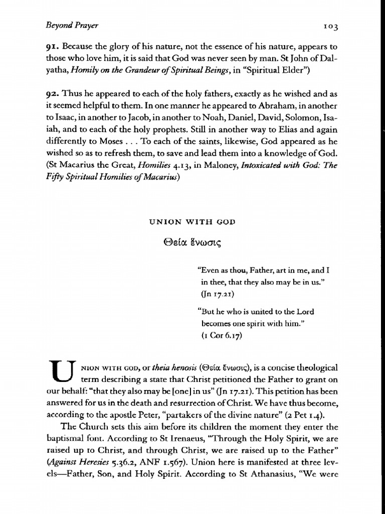 An Excerpt of Fr. Matthew The Poor's "Orthodox Prayer Life" | PDF ...