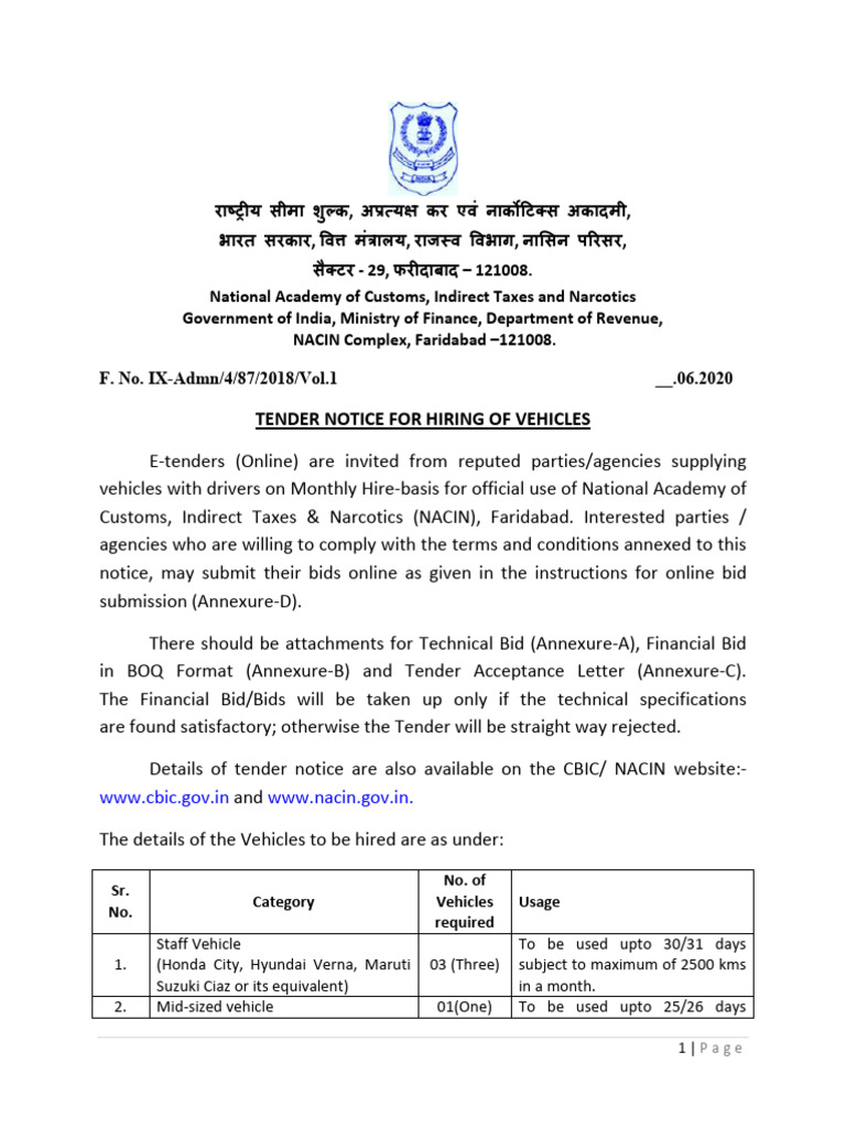 vehicleTenderNotice 240620 | PDF | Encryption | Public Key Cryptography