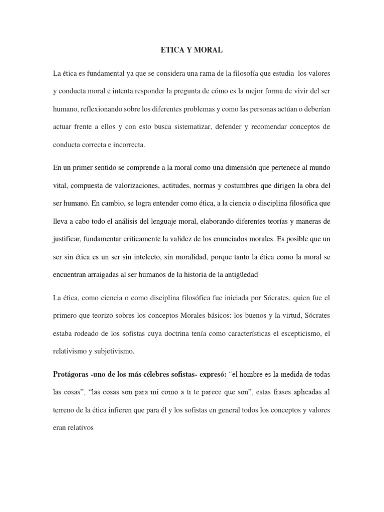 Etica y Moral | PDF | Virtud | Moralidad