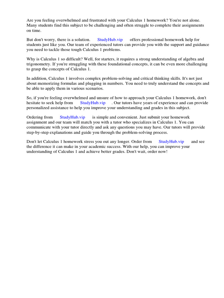 Calculus 1 Homework Problems | PDF | Function (Mathematics) | Complex Number