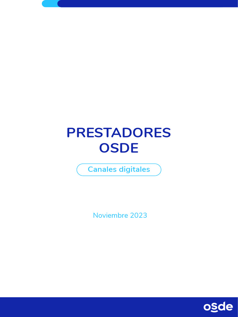Guia Prestadores OSDE | PDF | Aplicación movil | Informática