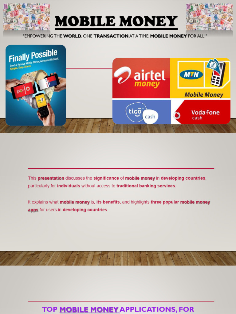 Mobile Money - Send Money To Friends and Family | PDF | Mobile App | Money