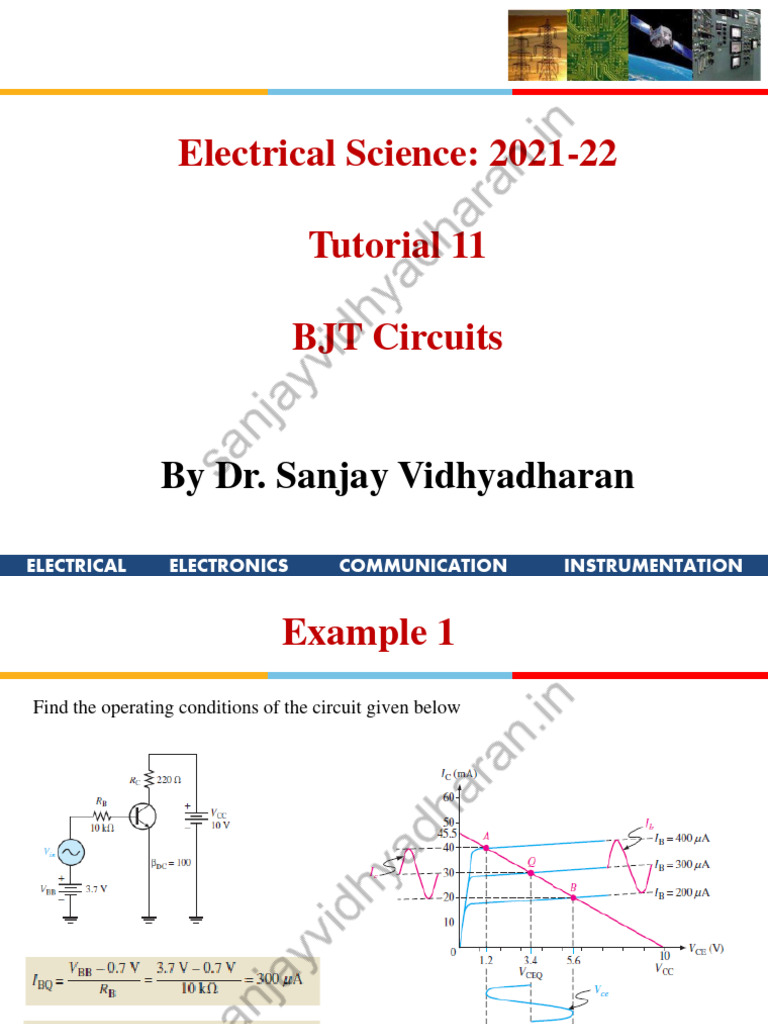 Tut-11 BJT Circuits | PDF | Amplifier | Bipolar Junction Transistor