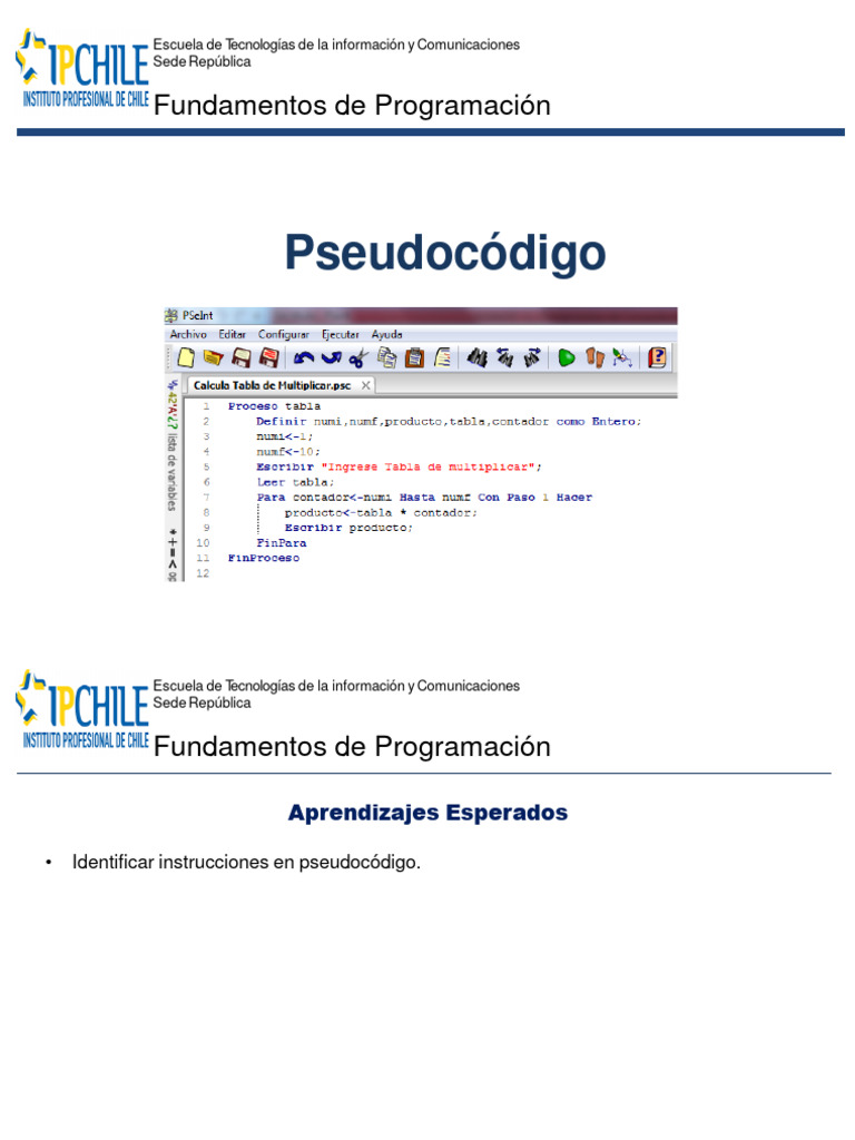 Fundamentos de Programación - Pseudocódigo | PDF | Algoritmos | Programación de computadoras