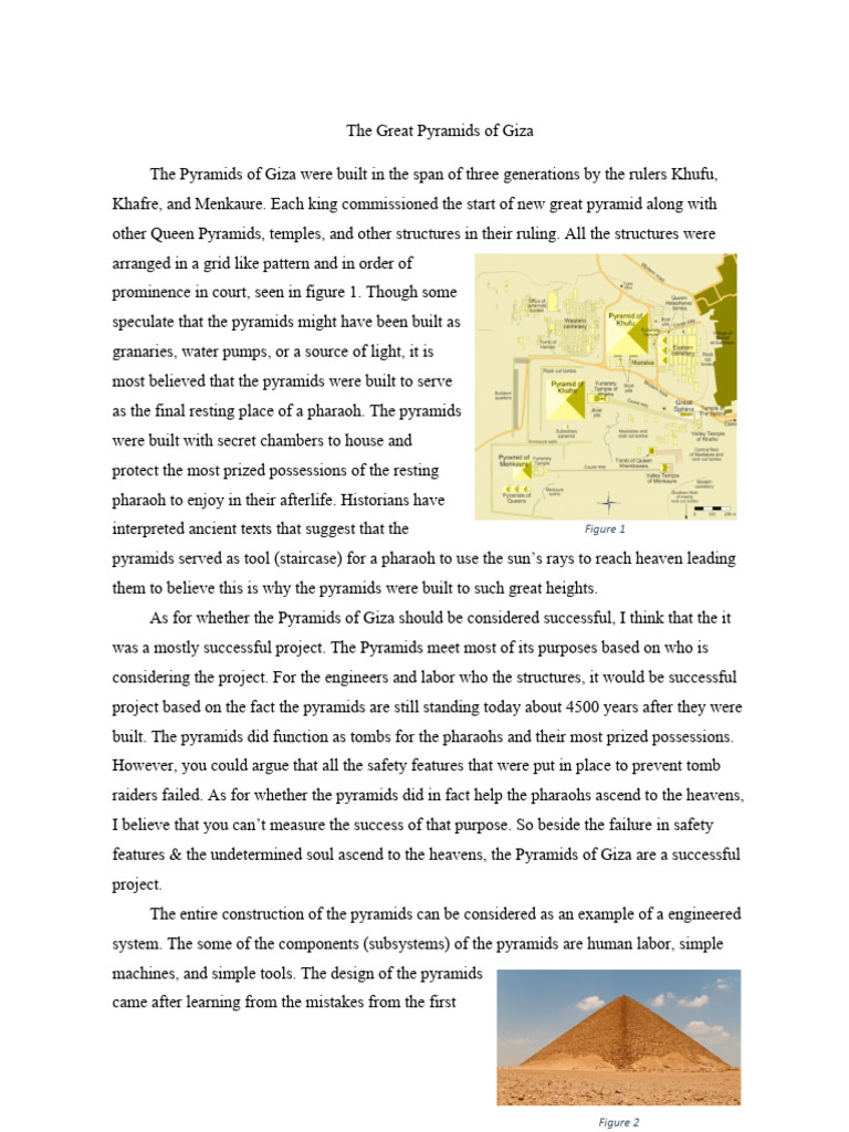 The Great Pyramid of Giza - Sreenithya Somavarapu | PDF | Ancient Egypt