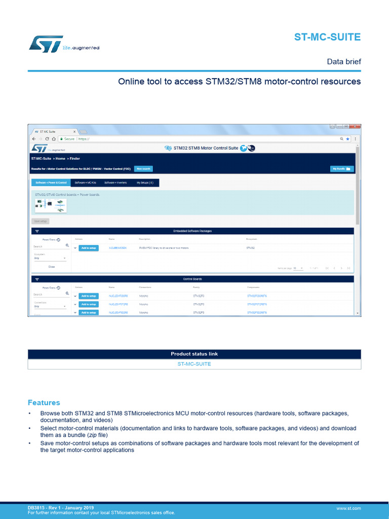 st-mc-suite | PDF | Software | Application Software