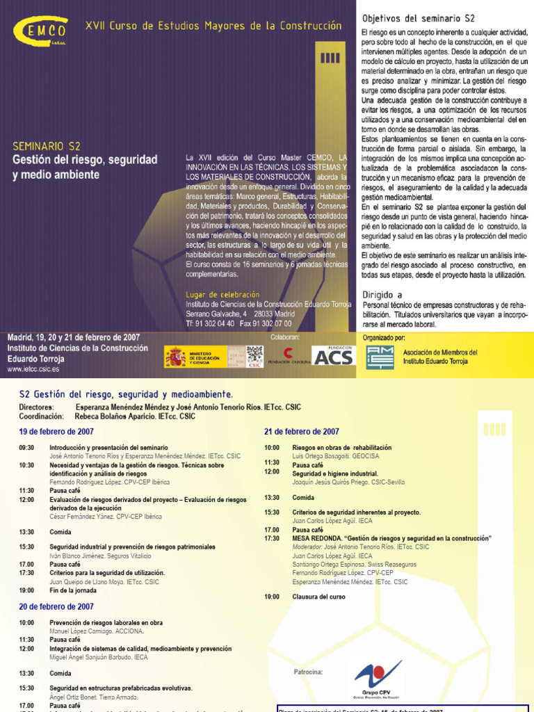 2007 Programa S2 CEMCO2007 | PDF