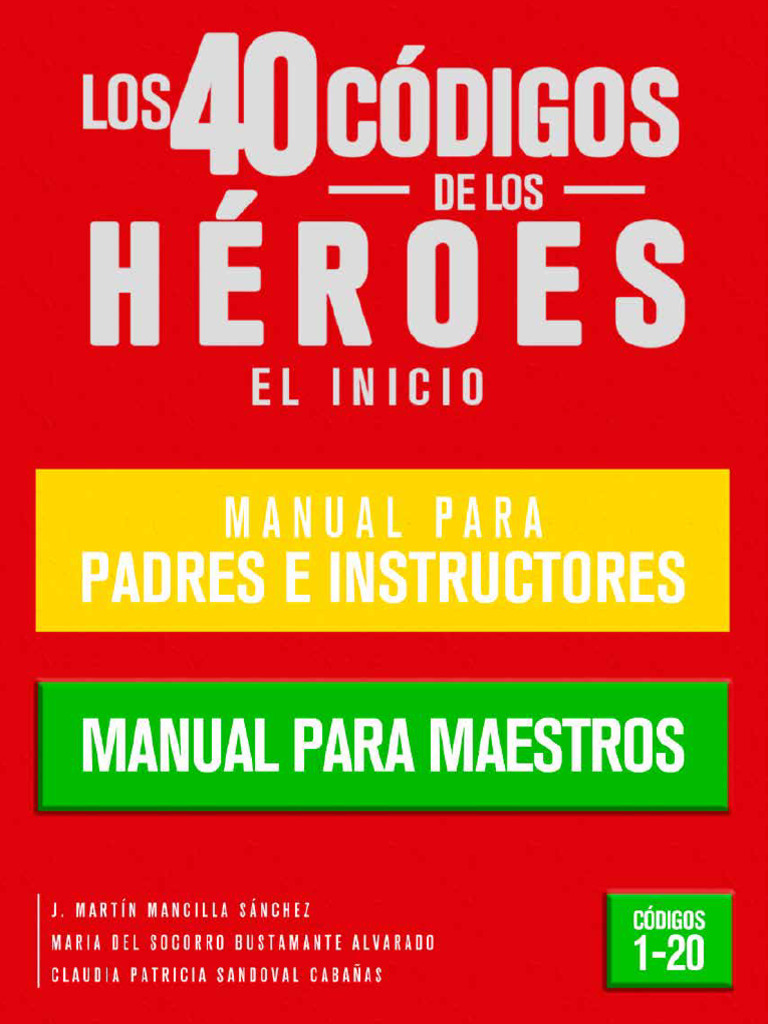 Manual Padres y Maestros 40 Codigos | PDF | Enseñando | Aprendizaje