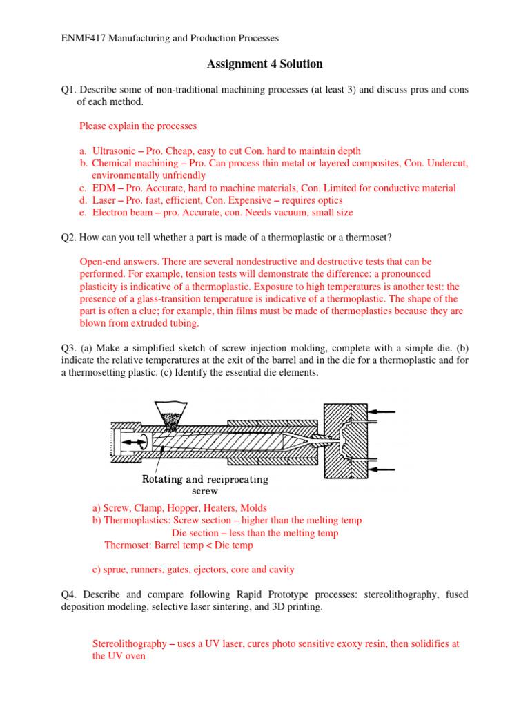 Assignment 4 Solution | PDF | Thermoplastic | Applied And Interdisciplinary Physics