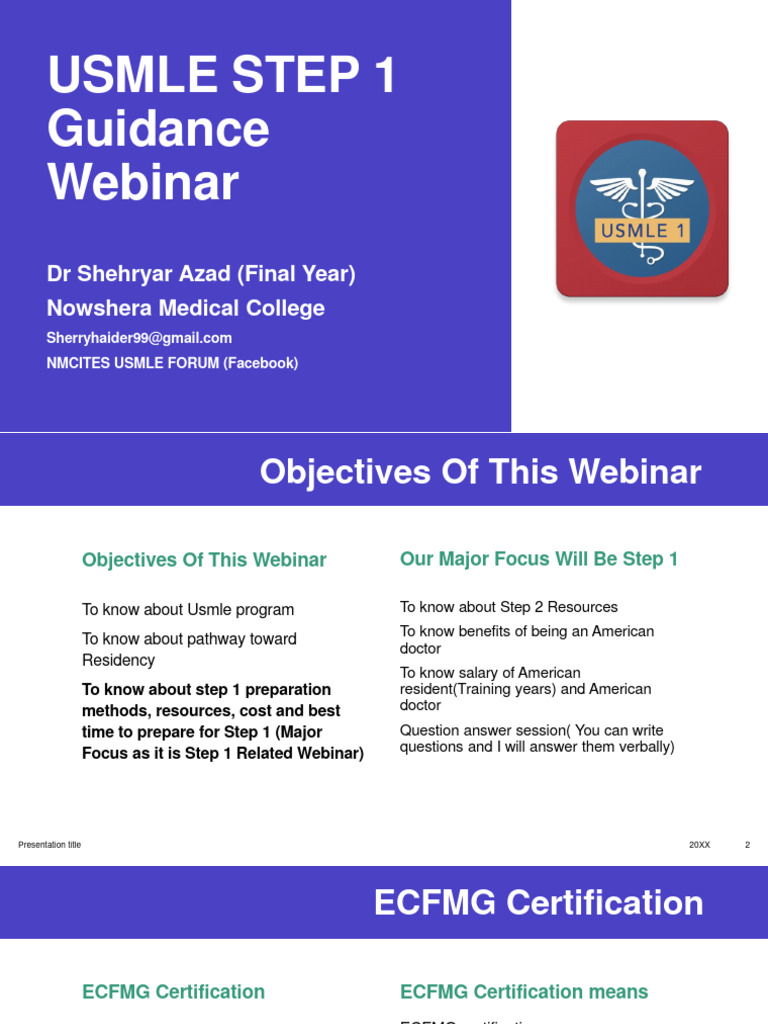 USMLE Step 1 Preparation Guide | PDF | Residency (Medicine) | United ...