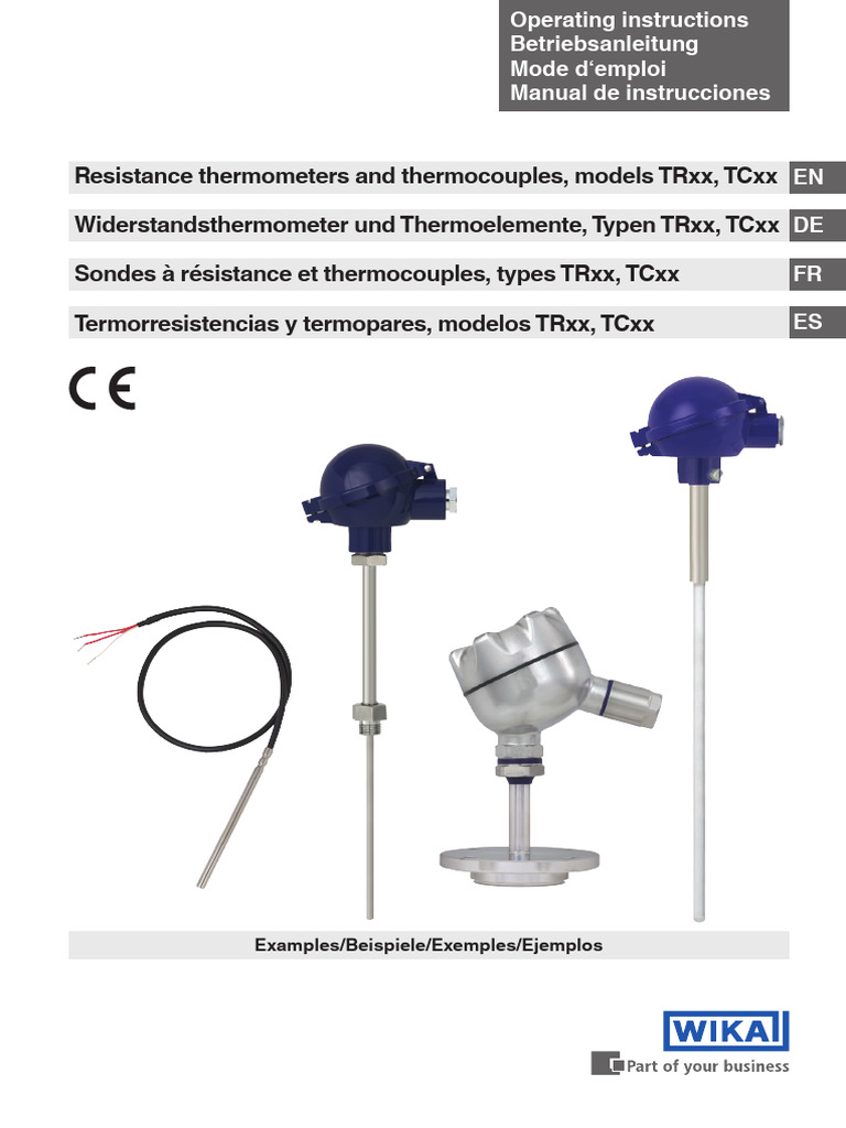 Wika TR10 & TC10 Series | Download Free PDF | Thermocouple | Pipe ...