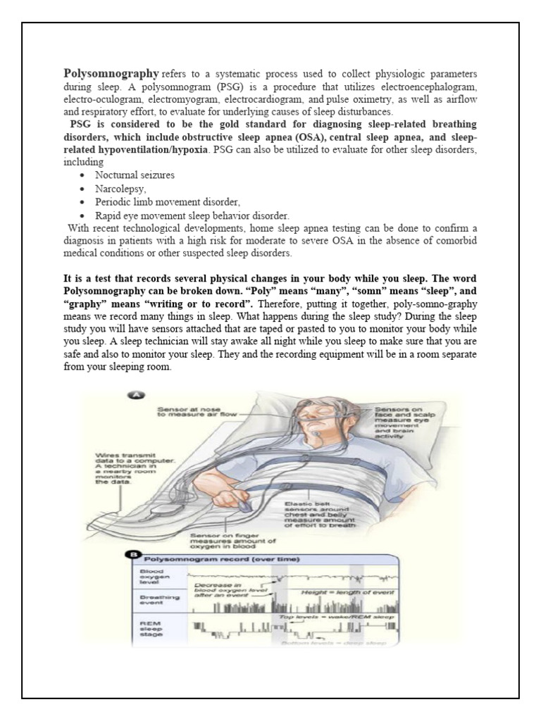 Polysomnography | PDF | Clinical Medicine | Animal Physiology