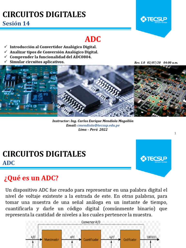 S14 Adc | PDF | Conversor analógico a digital | Procesamiento de la señal