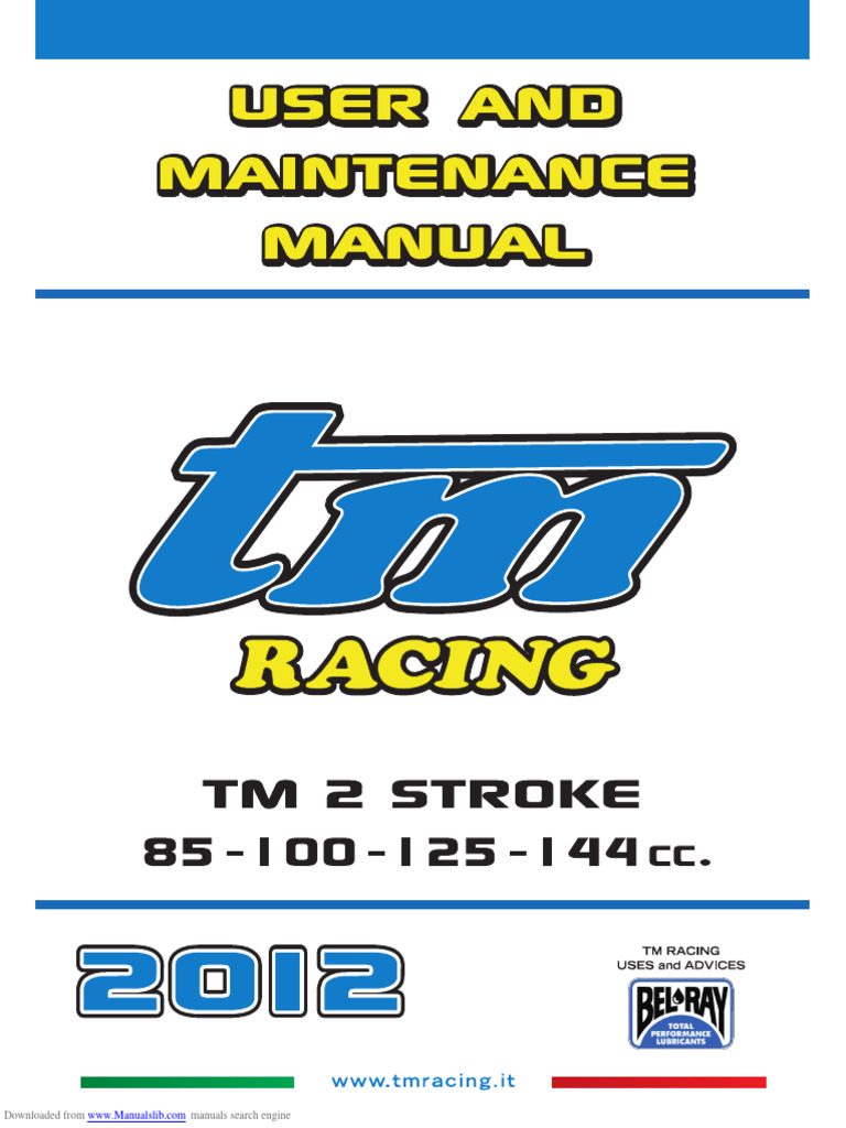 TM Motorcycle User and Maintenance Manual | PDF | Carburetor | Motorcycle